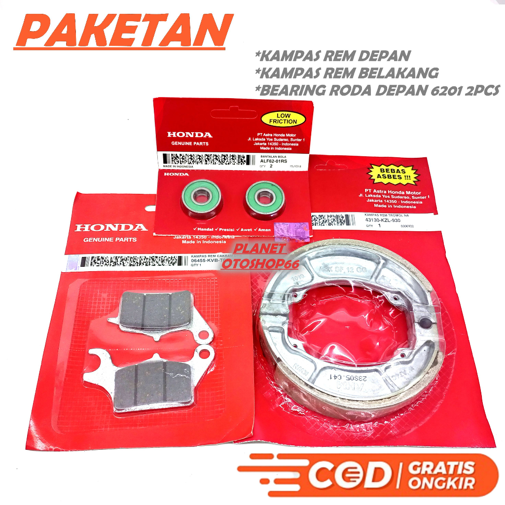 Jual PAKETAN KAMPAS REM VARIO 110 / BEAT / SCOOPY / SPACY FI INJEKSI ...
