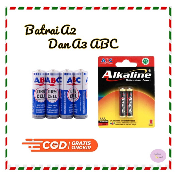 Jual Baterai/Battery/Batere ABC AA/AAA isi satuan | Shopee Indonesia