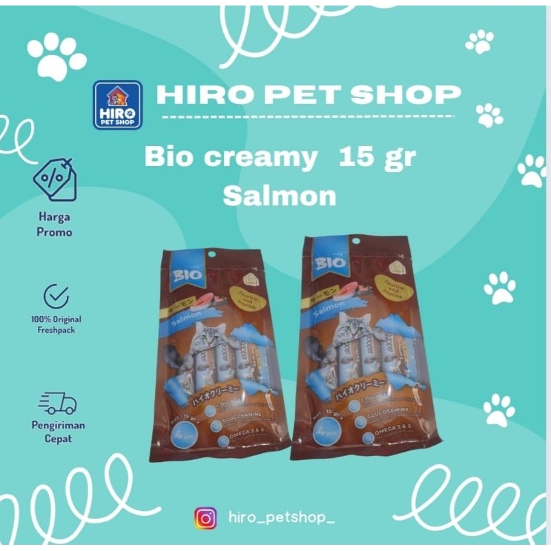 Jual Snack Kucing Liquid Bio creamy Salmon | Shopee Indonesia