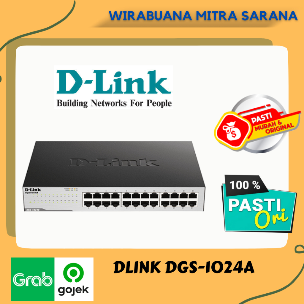 Jual Dlink DGS-1024C Switch Hub 24 Port Gigabit Unmanaged Switch ...