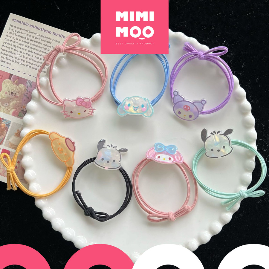 Jual MIMIMOO Tali Ikat Rambut Gelang Anak Sanrio Cinnamoroll Kuromi ...