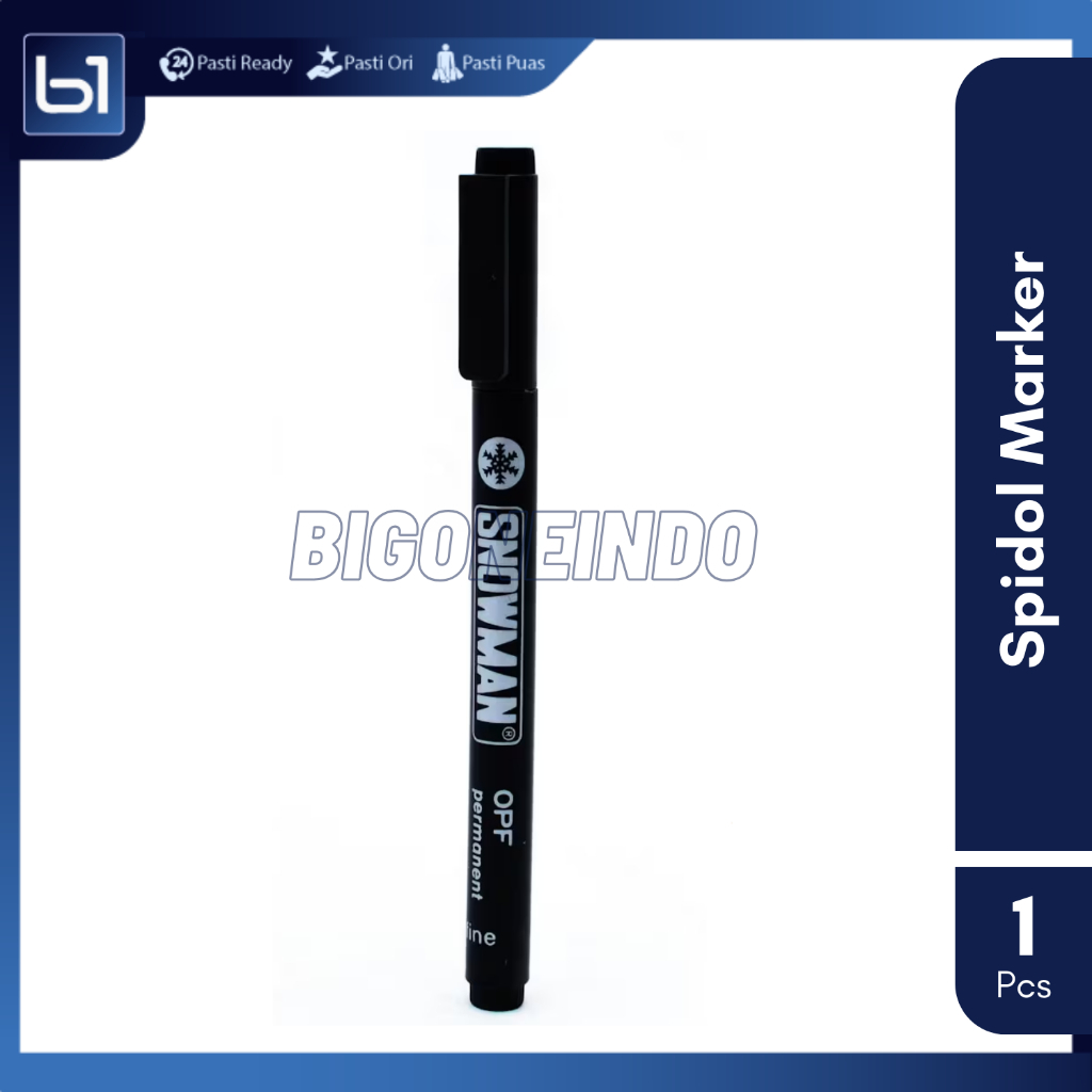 Jual Spidol Permanen Snowman Pen OPF, Pulpen Spidol Permanen Snow Man Alat Tulis Kantor | Shopee ...