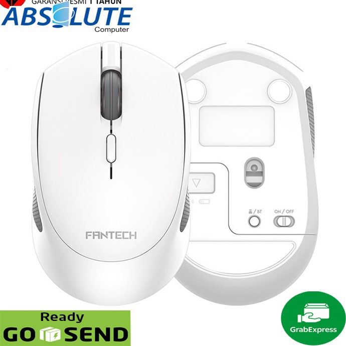 Jual Fantech W190 Wireless + Bluetooth Mouse Original W 190 Dual AA ...