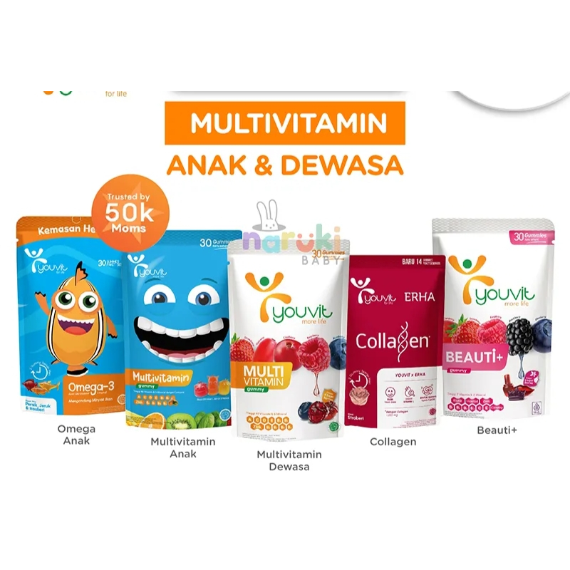 Jual ️Rakkistore99 ️ YOUVIT More Life Gummy Kemasan Praktis Series ...