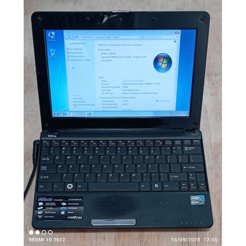 Jual Notebook ADVAN VANBOOK Intel Atom N455 DDR3 | Shopee Indonesia