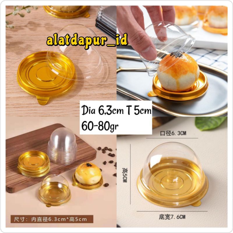 Jual 50pcs tray tutup mooncake BULAT tray kotak box kue mooncake ...
