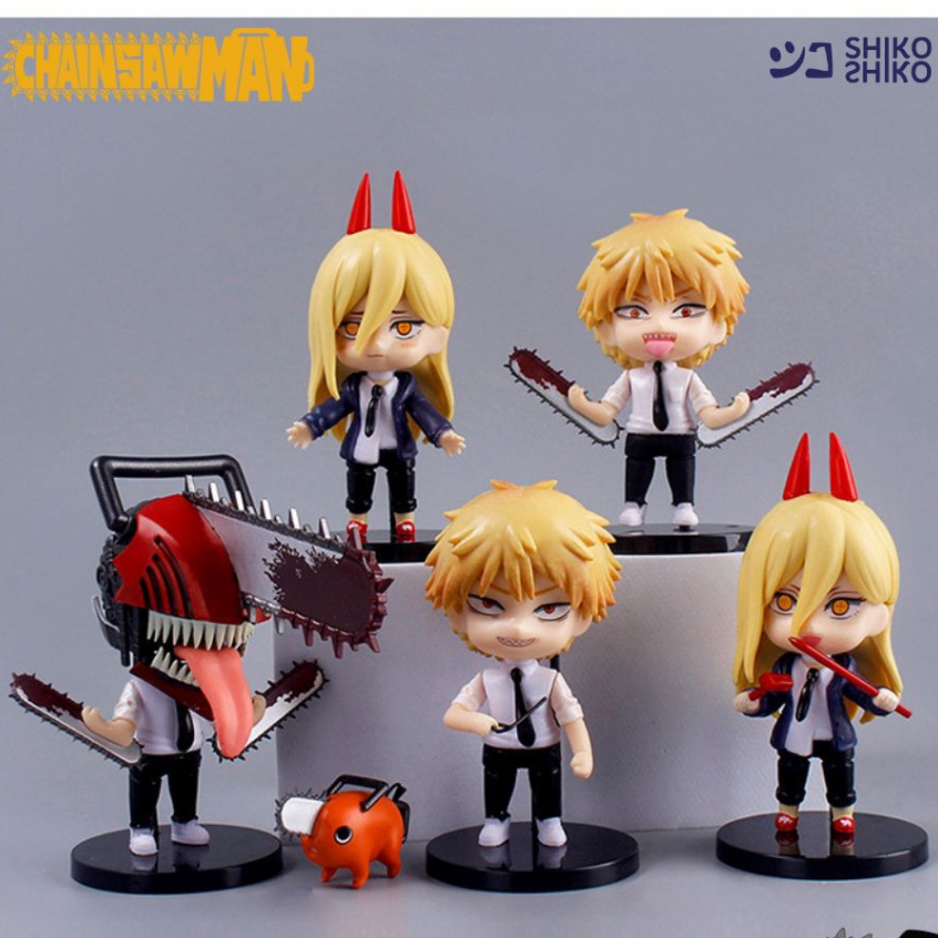 Jual FGCcsm Figure Chibi Chainsaw Man Denji Pochita Power Makina Anime ...