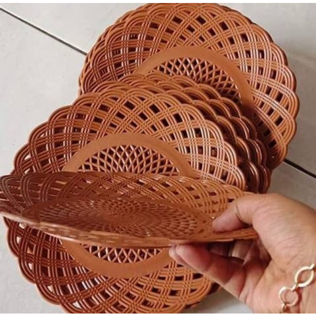 Jual PIRING ROTAN ANYAM PLASTIK | Shopee Indonesia