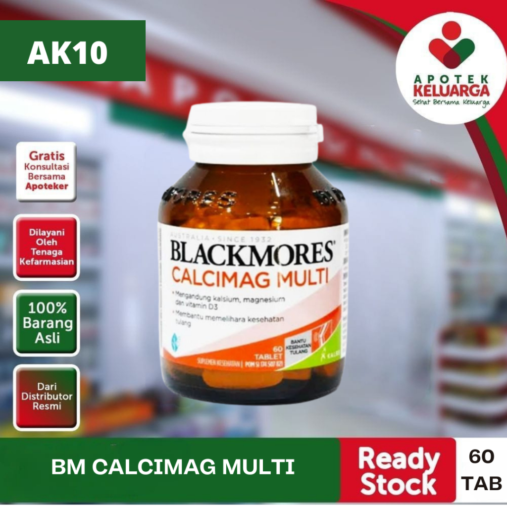 Jual BLACKMORES CALCIMAG MULTI TAB # SUPLEMEN DENGAN KALSIUM, MAGNESIUM ...