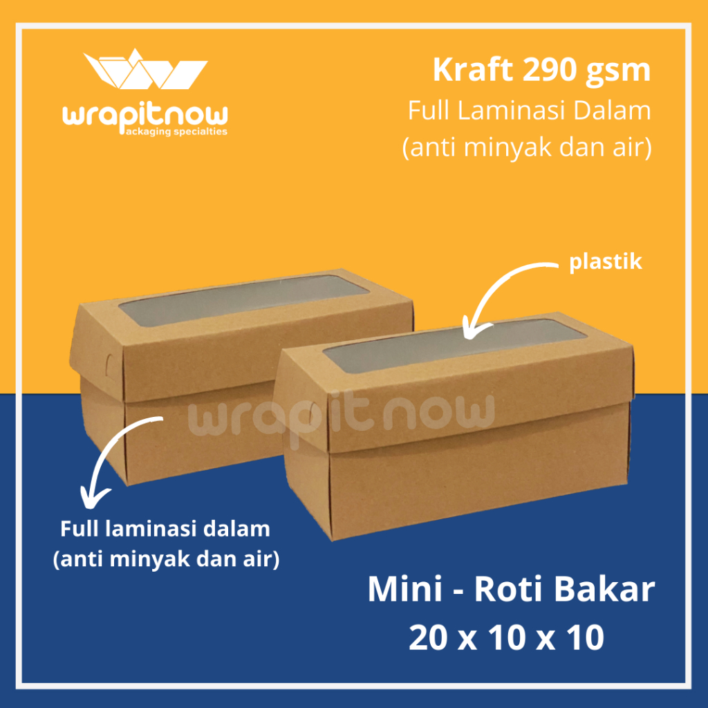 Jual Dus Kraft Box Brownies Bronis Pastry Donat Risoles Pastel Zupa ...