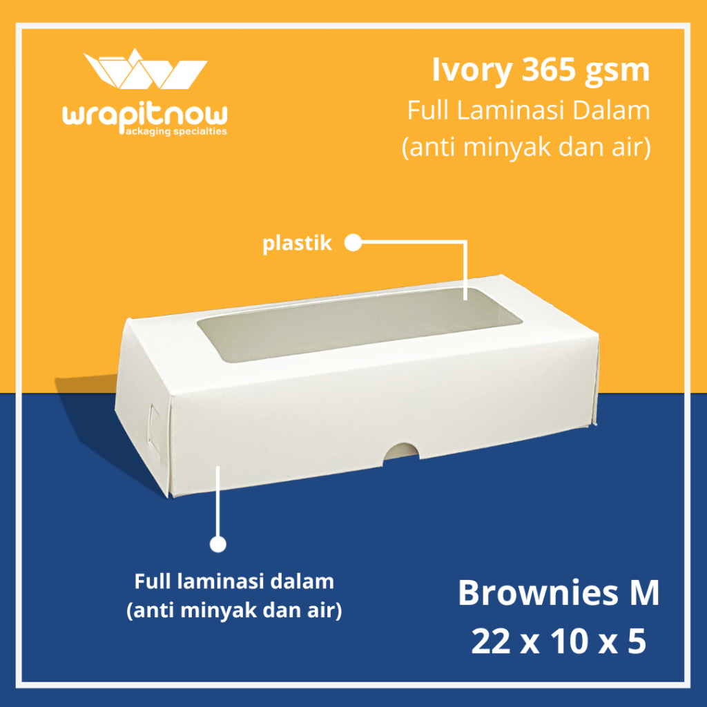 Jual Dus Kraft Box Brownies Bronis Pastry Donat Risoles Pastel Zupa ...