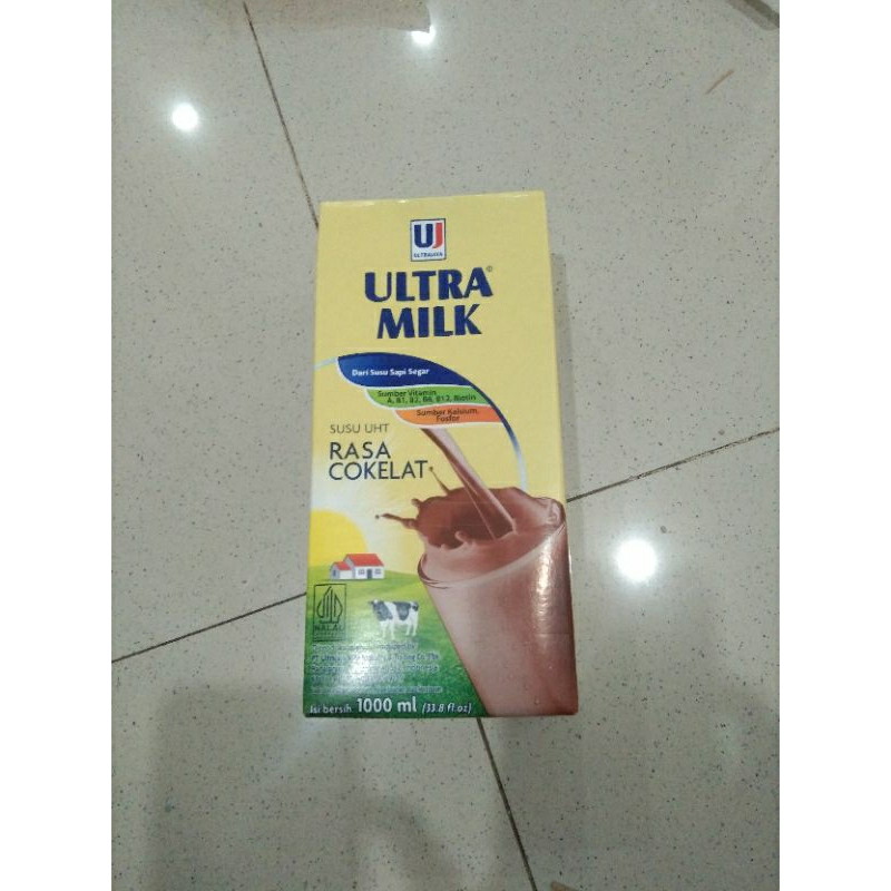 Jual ultra milk chocolate 1000 mil/1 liter | Shopee Indonesia