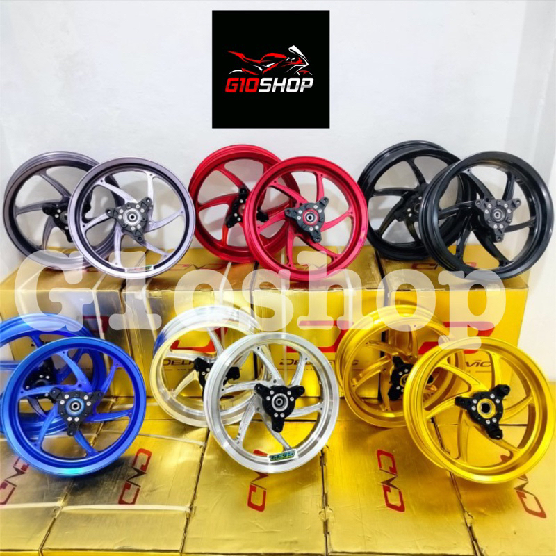 Jual velg merk delkevic model six star Depan belakang sepasang motor ...