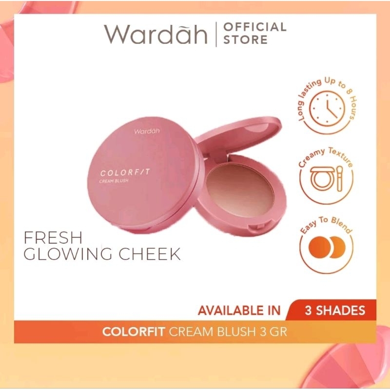 Jual Wardah Colorfit Cream Blush Formula Ringan Dan Teksturnya Creamy ...