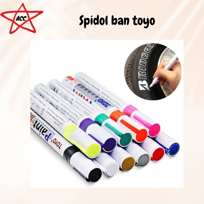 Jual SPIDOL BAN TOYO WARNA WARNI / SPIDOL BAN TOYO PUTIH BIRU SILVER ...