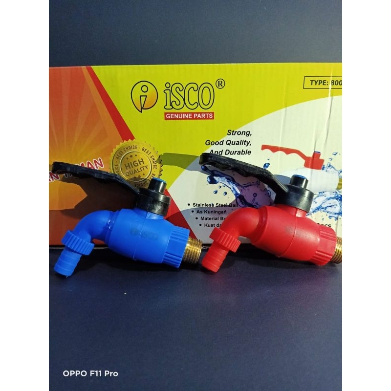 Jual Kran Air pvc Jumbo 1/2" Drat Kuningan ISCO | Shopee Indonesia