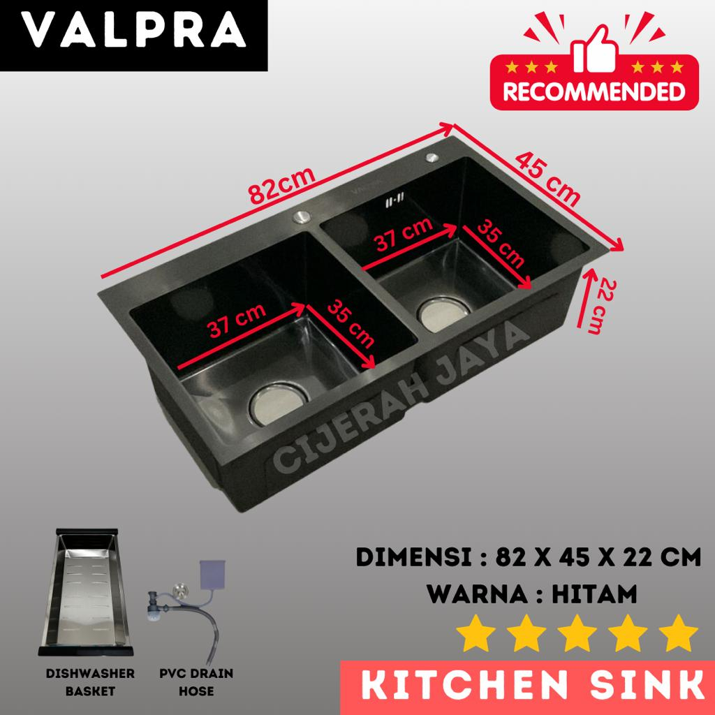 Jual BAK CUCI PIRING HITAM SUS 304 BOLZANO SETIPE VALPRA VHE8245 + AFUR ...