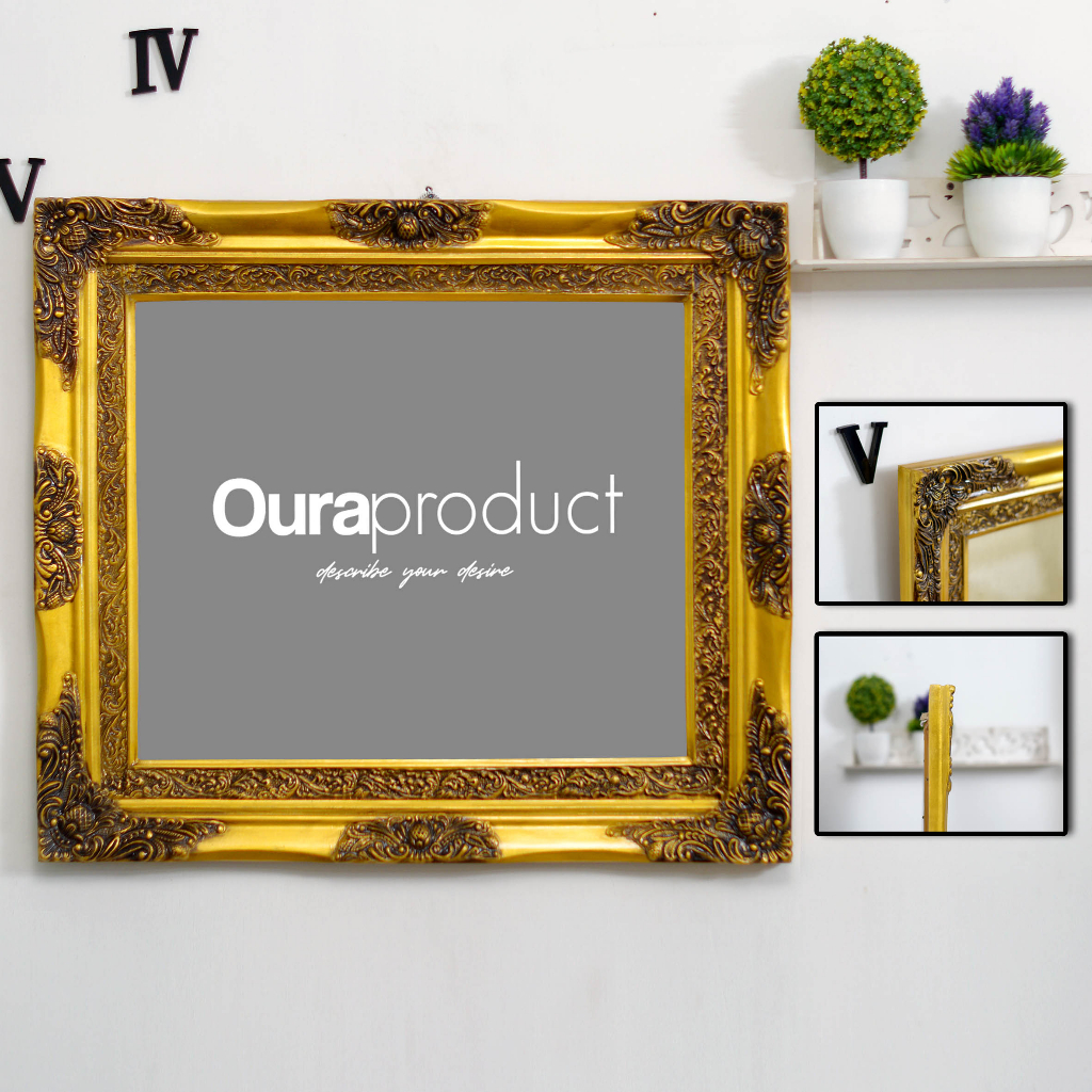Jual Bingkai Foto Pigura BELGI Gold 30R ukuran 76.2 x 101.6 cm List ...