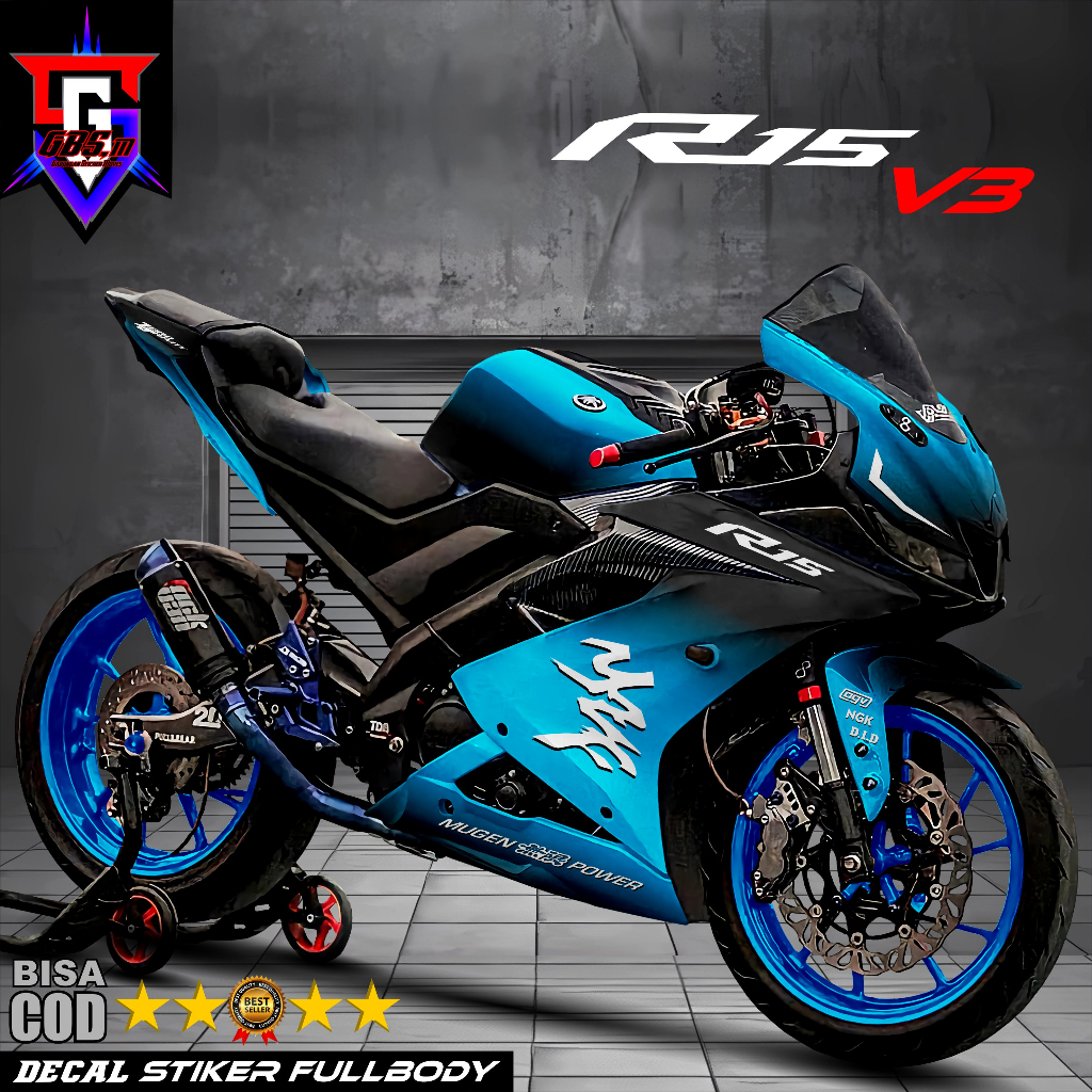 Jual Bisa COD Decal Stiker R15 V3 Fullbody Stiker Motor Variasi 2 Warna ...