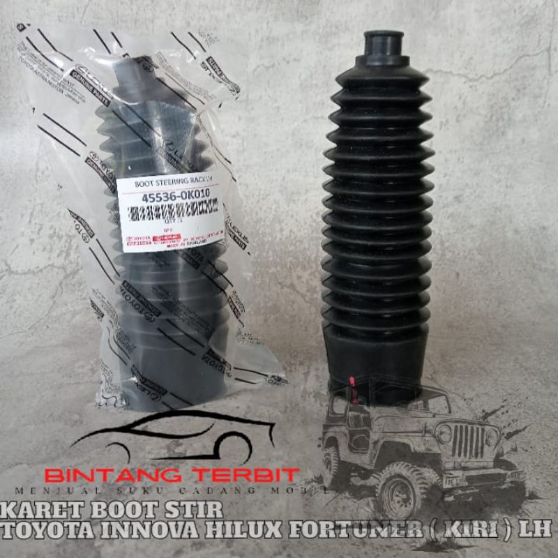 Jual KARET BOOT STIR - BOOT STERING RACK END (LH) INNOVA HILUX FORTUNER ...