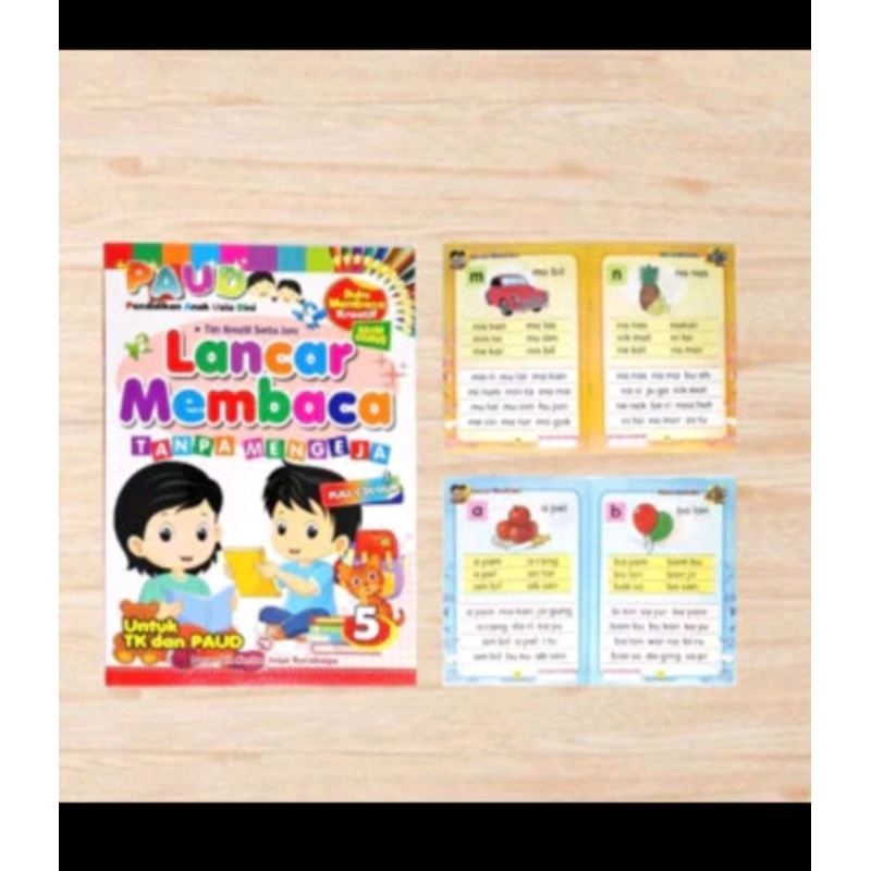 Jual Buku Lancar membaca Paud TK jilid 1 sampai 5 | Shopee Indonesia
