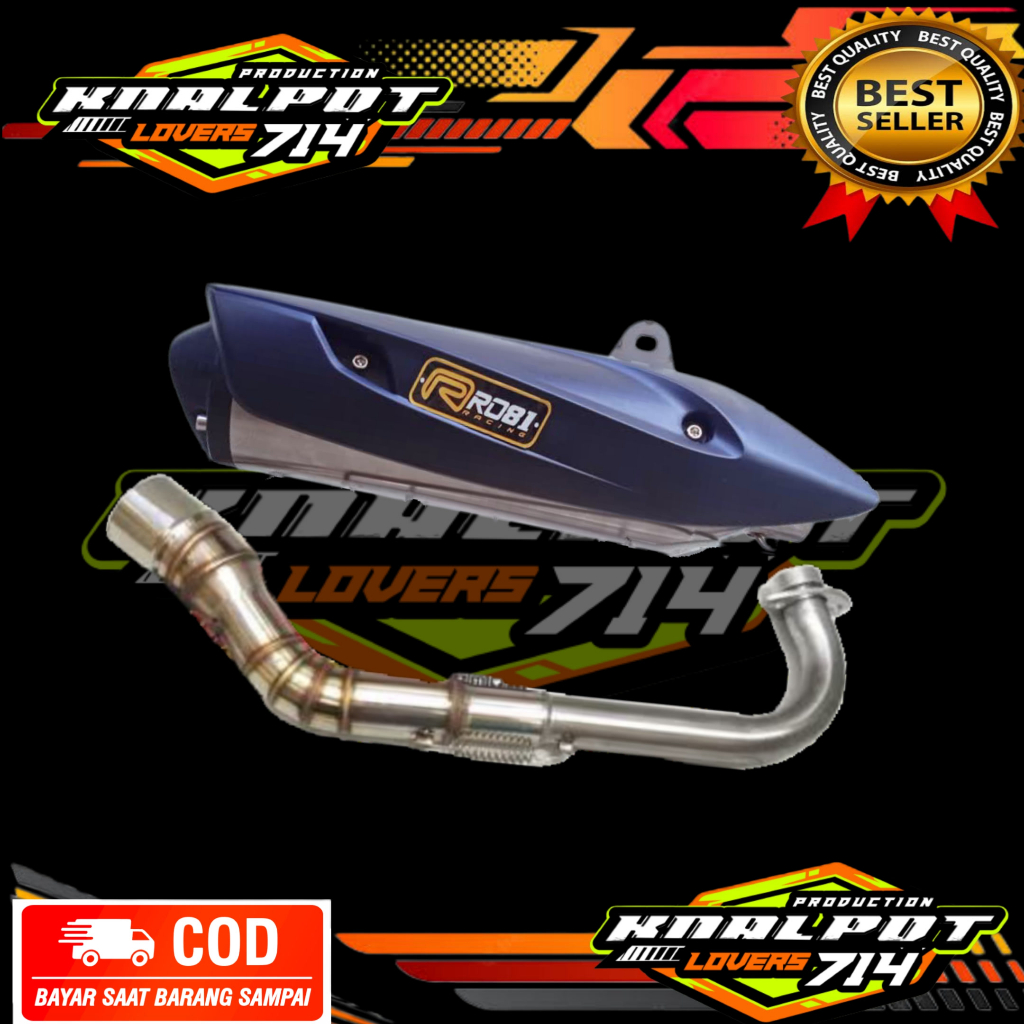 Jual Knalpot standar racing ROB1 PCX, N-MAX, AEROX, VARIO, BEAT, SCOOPY ...