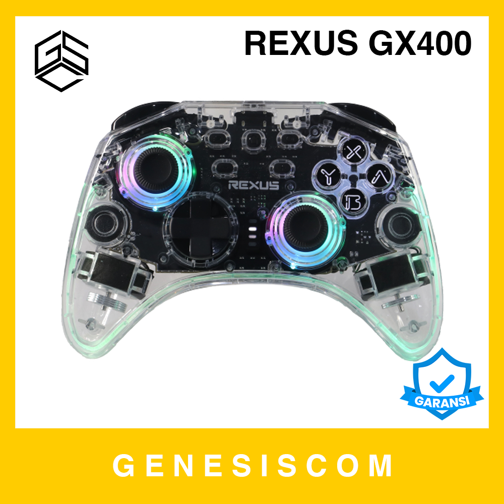 Jual Gamepad Stick REXUS GX400 Wireless USB + Bluetooth Controller ...