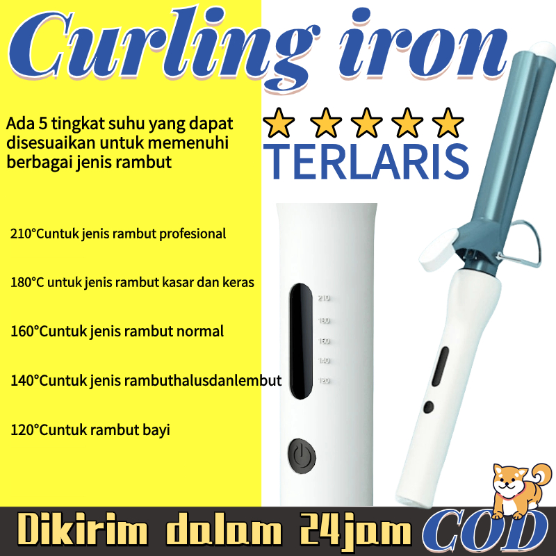 Jual Catokan curly Catok Pengeriting Rambut25mm Pengeriting Rambut Alat ...