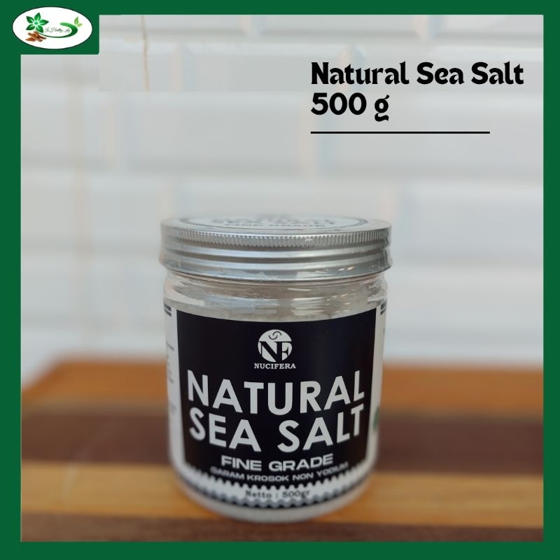 Jual Garam Laut Halus Sea Salt Fine NUCIFERA 500 G | Shopee Indonesia