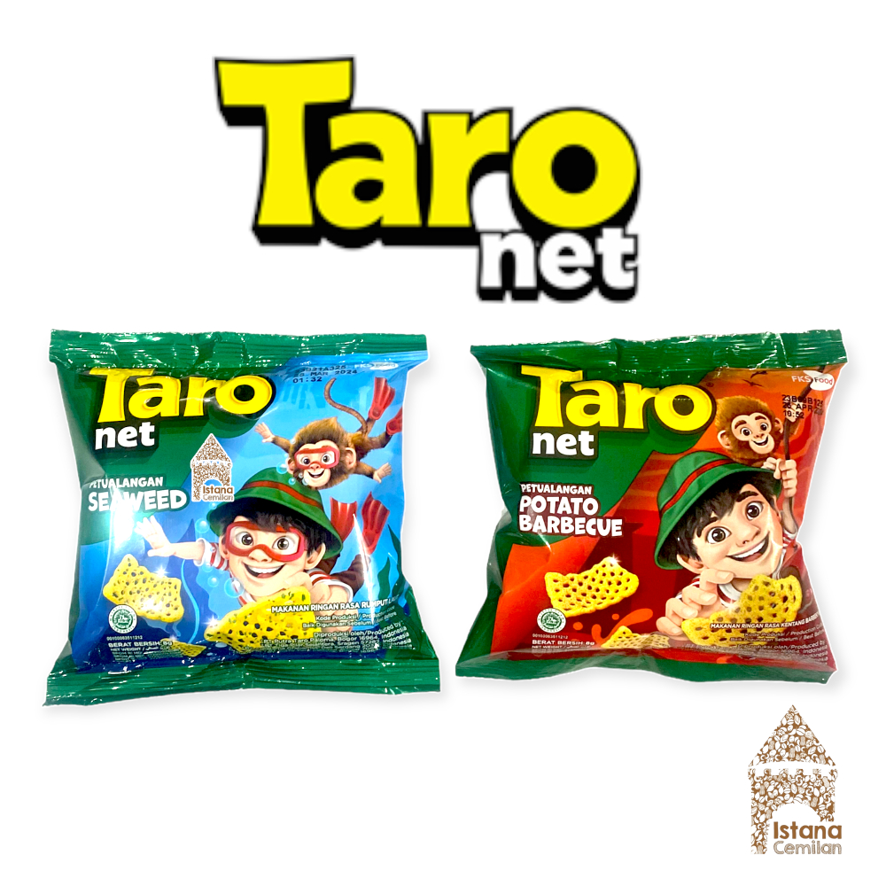 Jual Chiki TARO Net Potato BBQ / Seaweed 8 Gram Istana Cemilan | Shopee ...