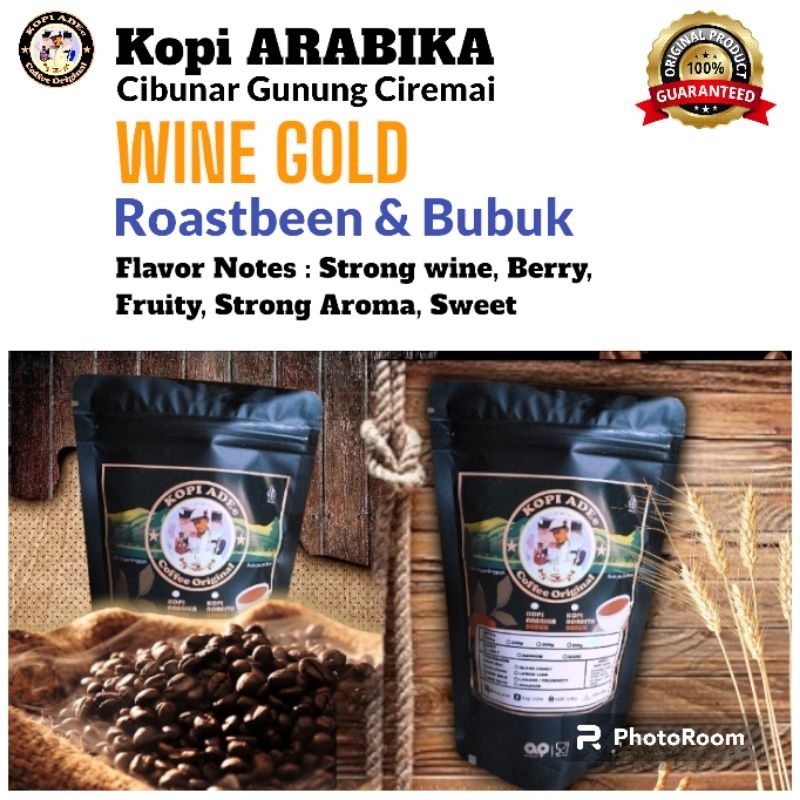 Jual KOPI ARABIKA WINE GOOLD 100gr KAKI GUNUNG CIREMAI KUNINGAN ...