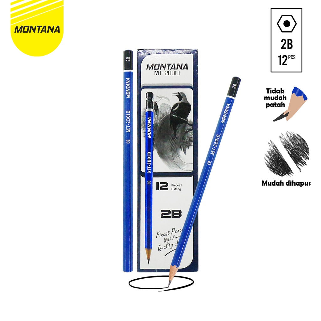 Jual Pensil 2b Polos dan Karakter isi 12pcs | Shopee Indonesia