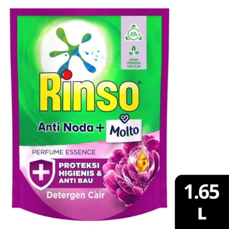 Jual RINSO Detergent Cair Anti Noda + Molto 1.65 liter | Shopee Indonesia