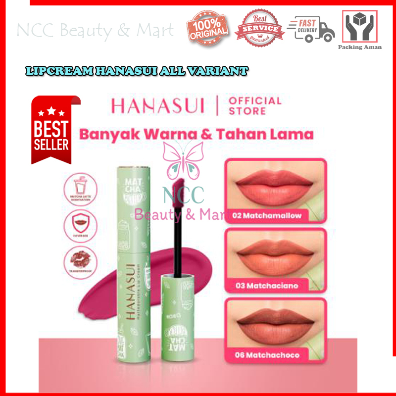 Jual * NCC * Hanasui Lipcream Mattedorable Plus Vitamin E dan Olive Oil ...