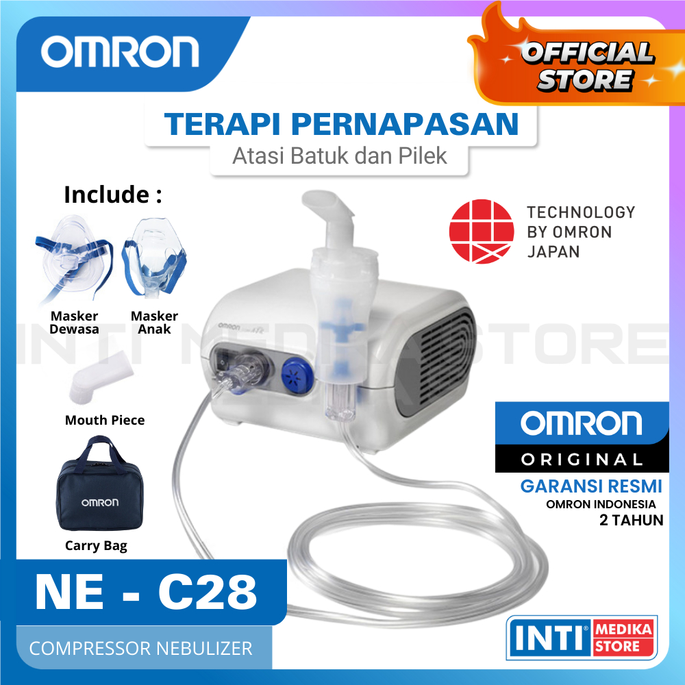 Jual OMRON - Nebulizer Compressor NE C28 | Alat Terapi Uap Pernafasan | Shopee Indonesia