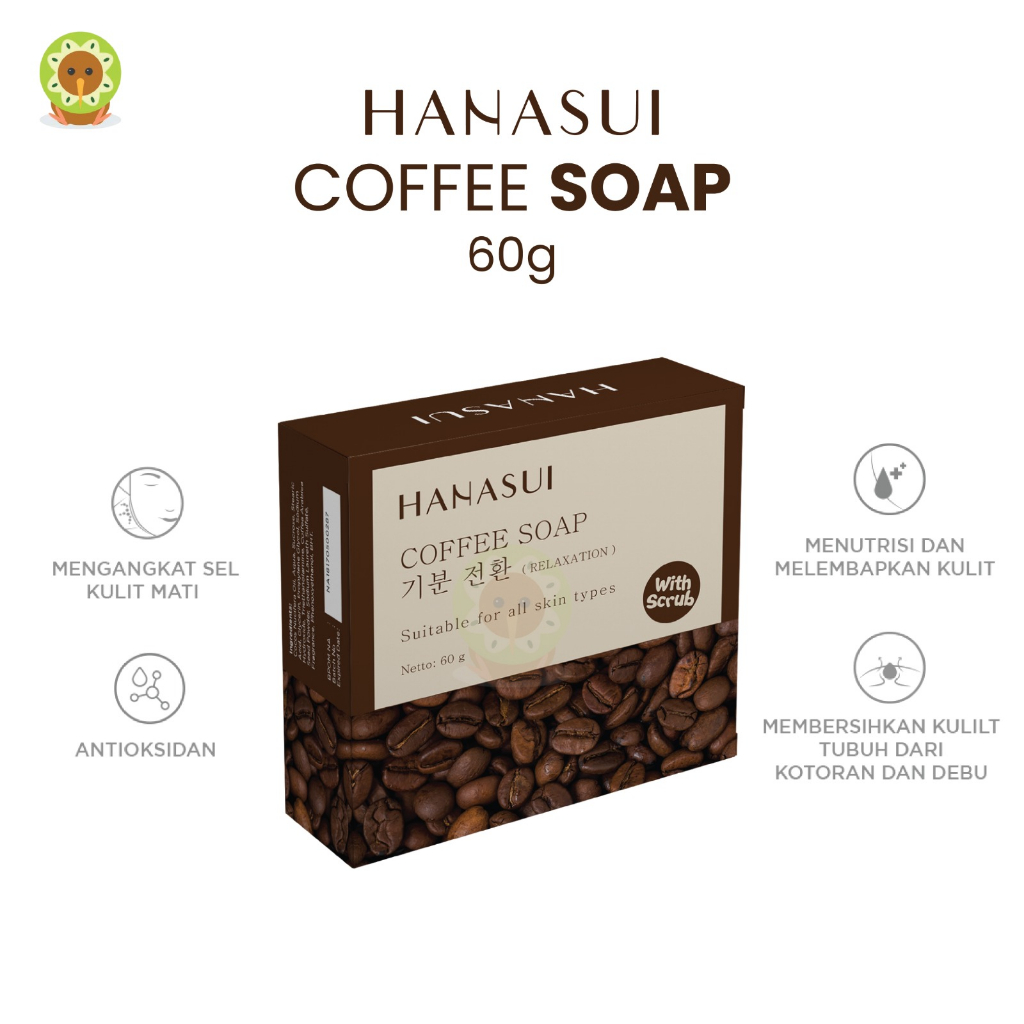 Jual [ COFFEE ] HANASUI COFFEE SOAP WITH SCRUB 60GR - SABUN KOPI ...
