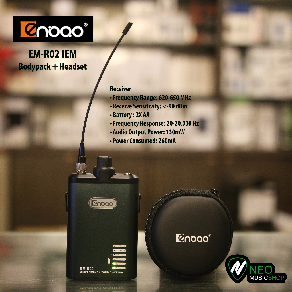 Jual ENBAO EM-R02 IEM Bodypack + Headset | Shopee Indonesia