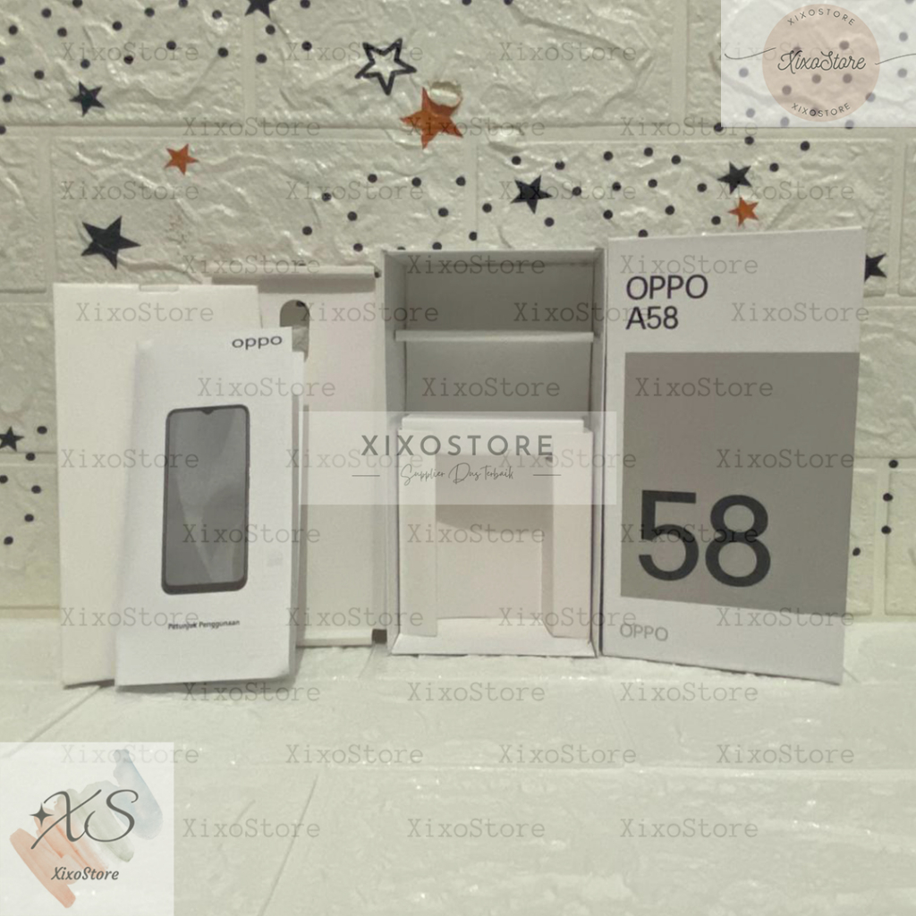 Jual DUS / KOTAK OPPO A58 FREE STIKER DAN FULL AKSESORIS - CHARGER+HF ...