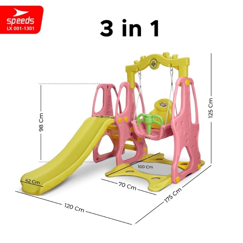 Jual Perosotan 3 In 1 SPEEDS Mainana Prosotan Ayunan Anak | Shopee ...