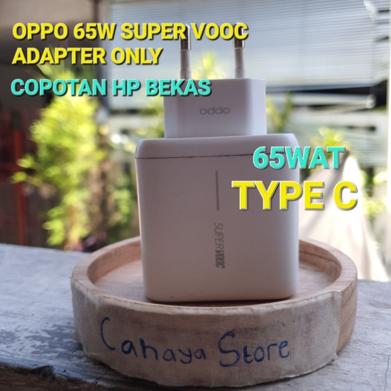Jual Charger OPPO SUPER VOOC 6A 65Wat COPOTAN ORIGINAL HP Reno 7 5G ...