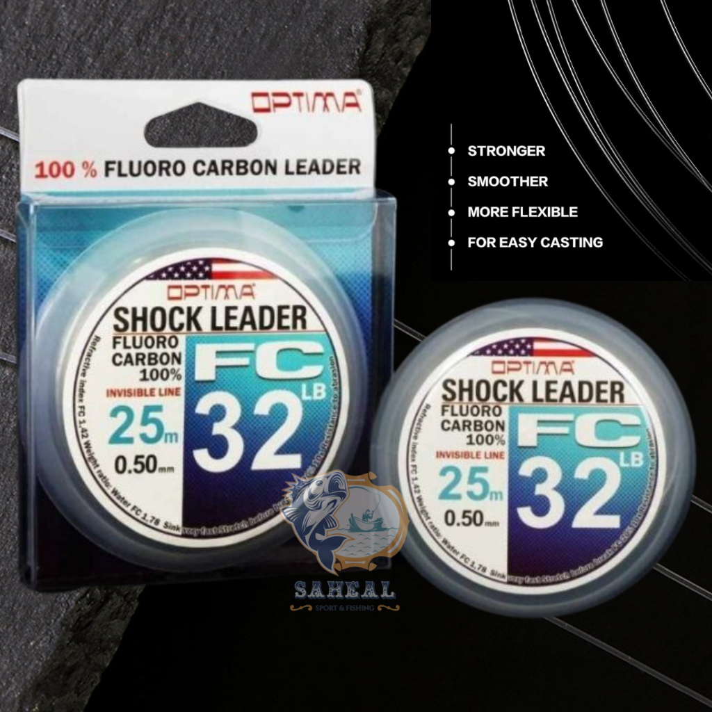 Jual Senar Pancing Shock Leader Optima 100 % Fluorocarbon 0.90mm/100LBS ...