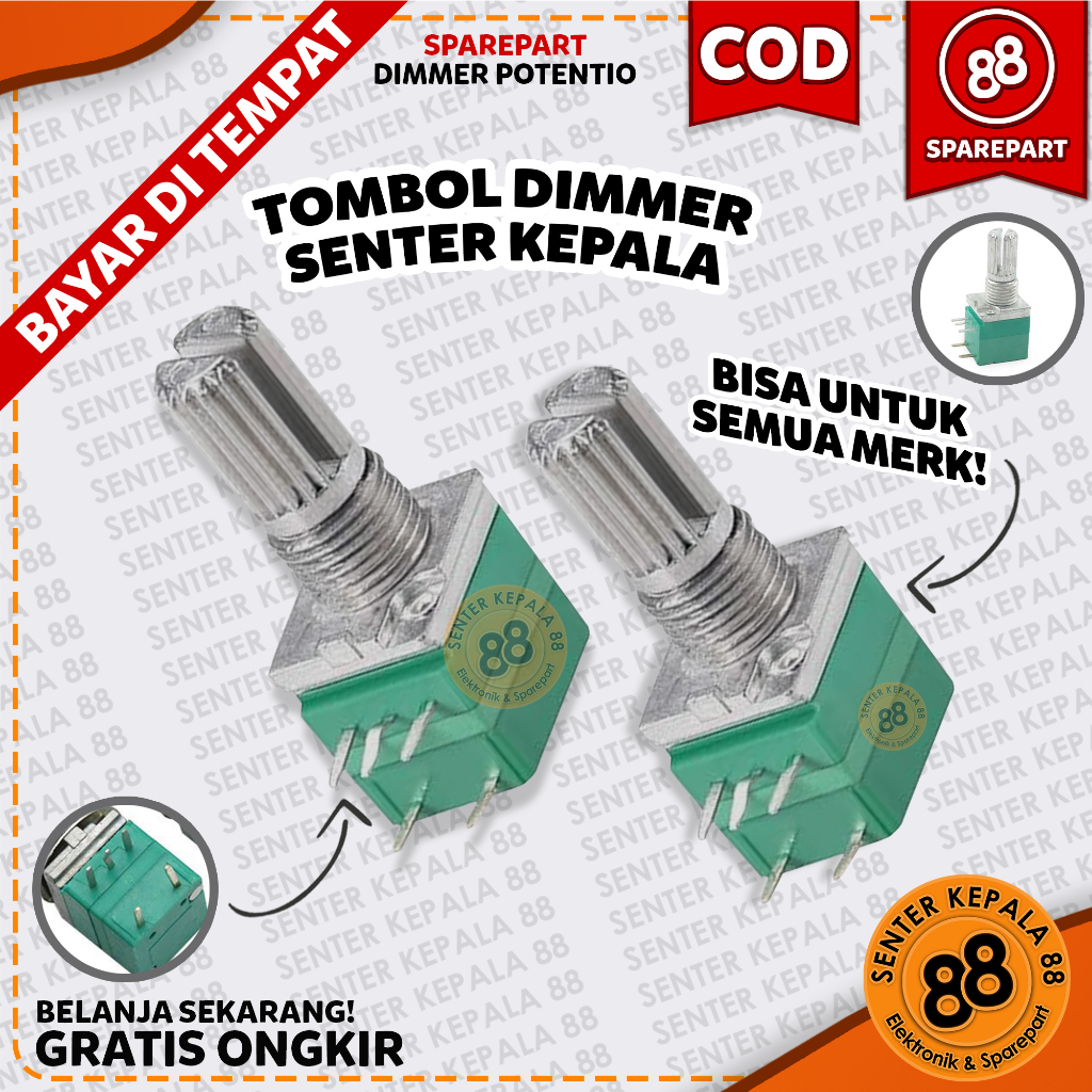 Jual Dony Saklar Tombol Volume Dimmer Dimer Saklar On Off Dimmer Putar ...