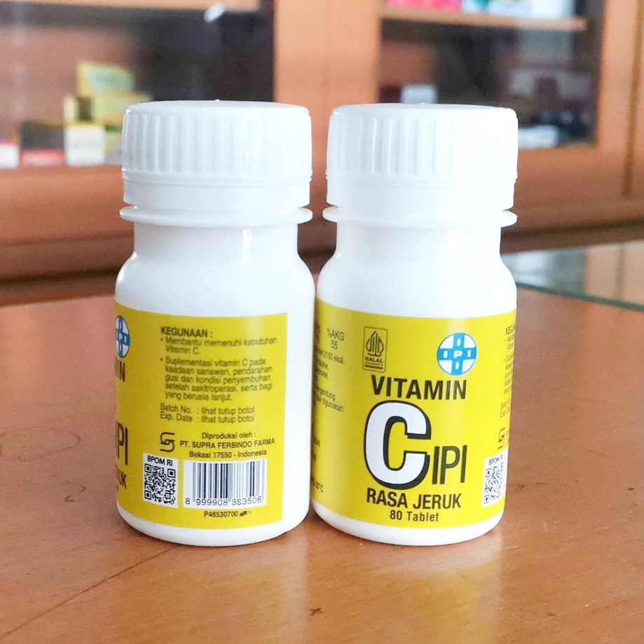 Jual Vitamin C ipi Botol isi 80 tablet | Shopee Indonesia