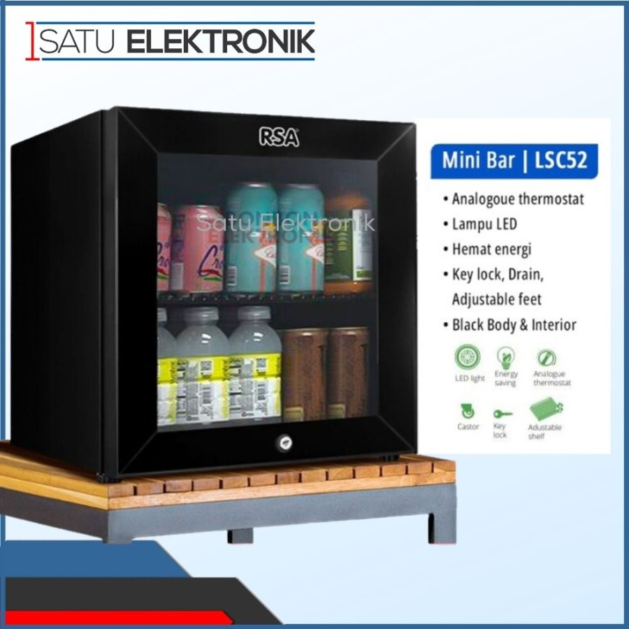 Jual RSA LSC52 Showcase Mini Bar Kulkas Minuman | Shopee Indonesia