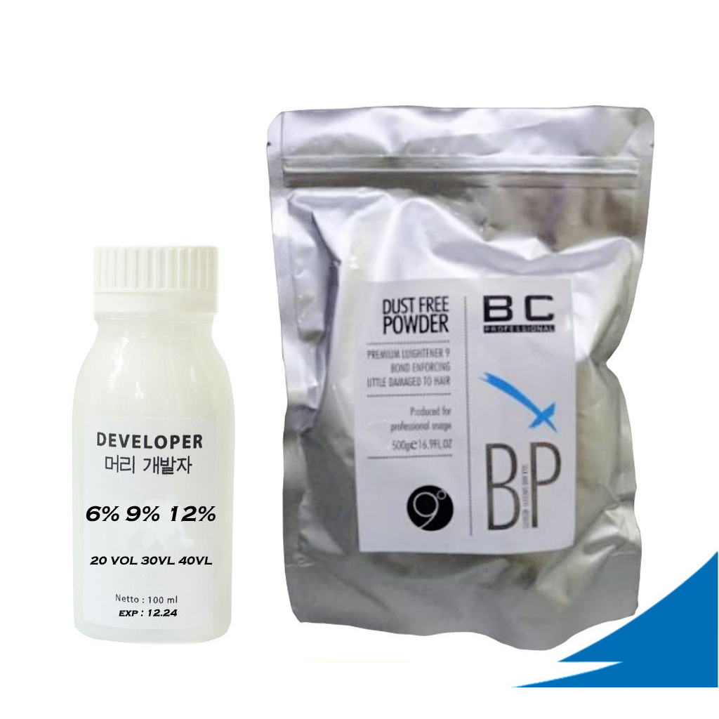 Jual COD BLEACHING BC Profesional KOREAN + Developer Bleaching Rambut ...