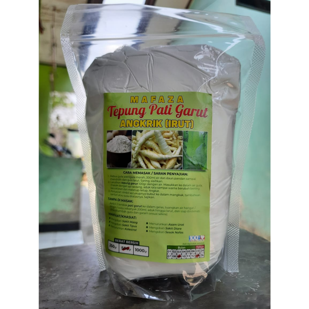 Jual TEPUNG GARUT/PATI OBAT ASAM LAMBUNG /ANGKRIK /ARROWROOT 500Gr ...