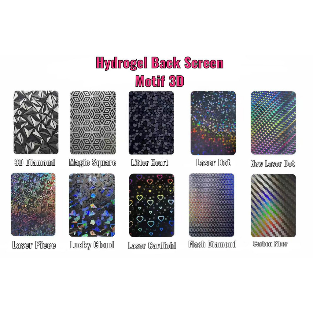 Jual TECNO POVA NEO 2 / POVA NEO 3 HYDRO GELL BACK SKIN 3D BENING MOTIF ...