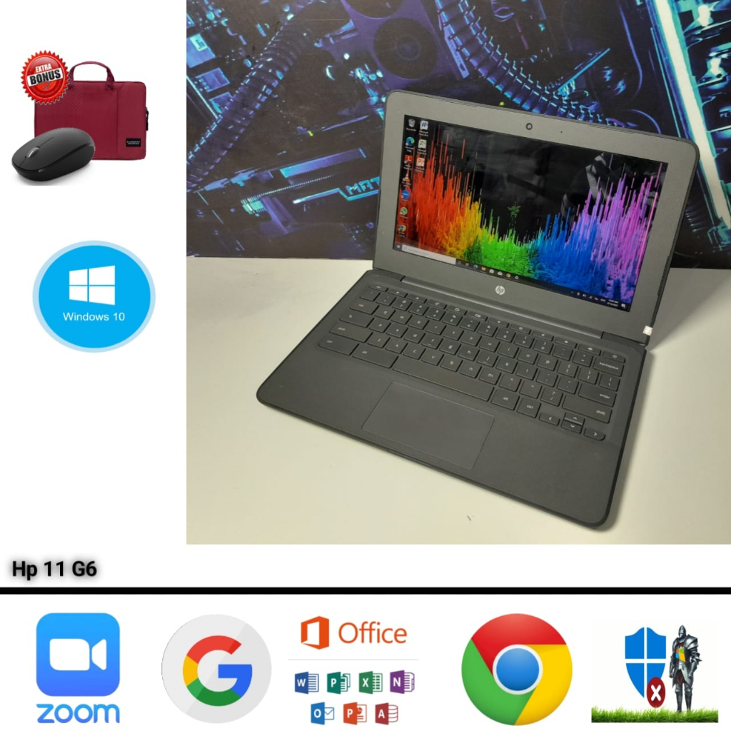 Jual Laptop Touchscreen Slim HP 11 G6 Intel N3350 Ram 4/128GB+32GB ...