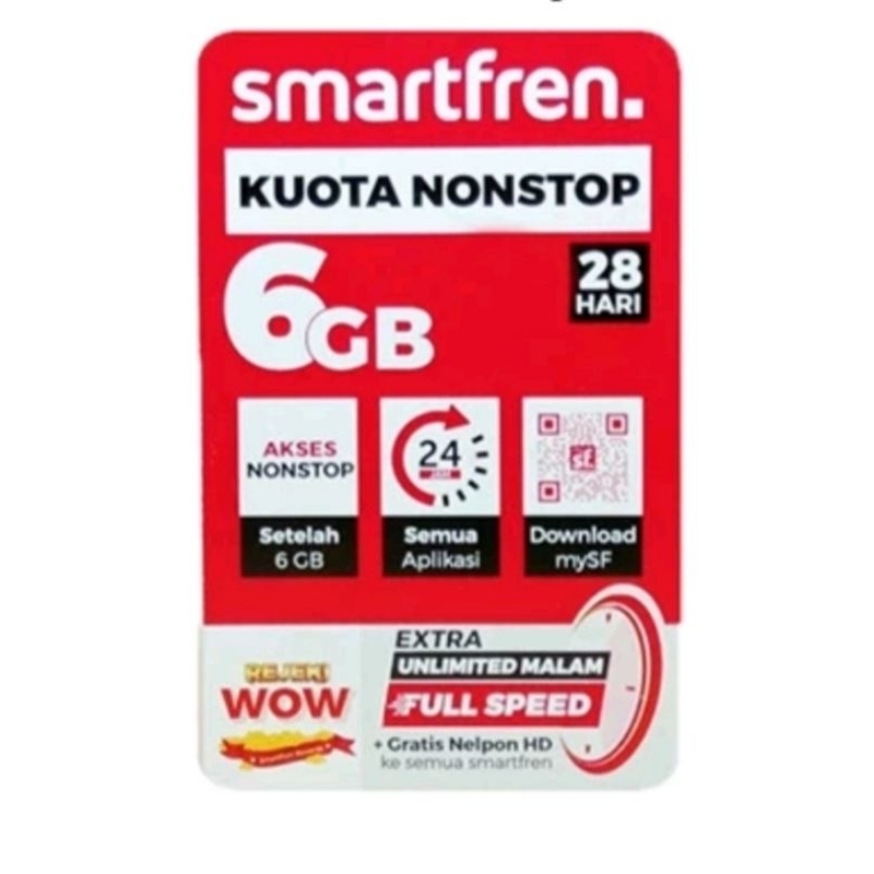 Jual Voucher Smartfren 6GB, 30 Hari | Shopee Indonesia