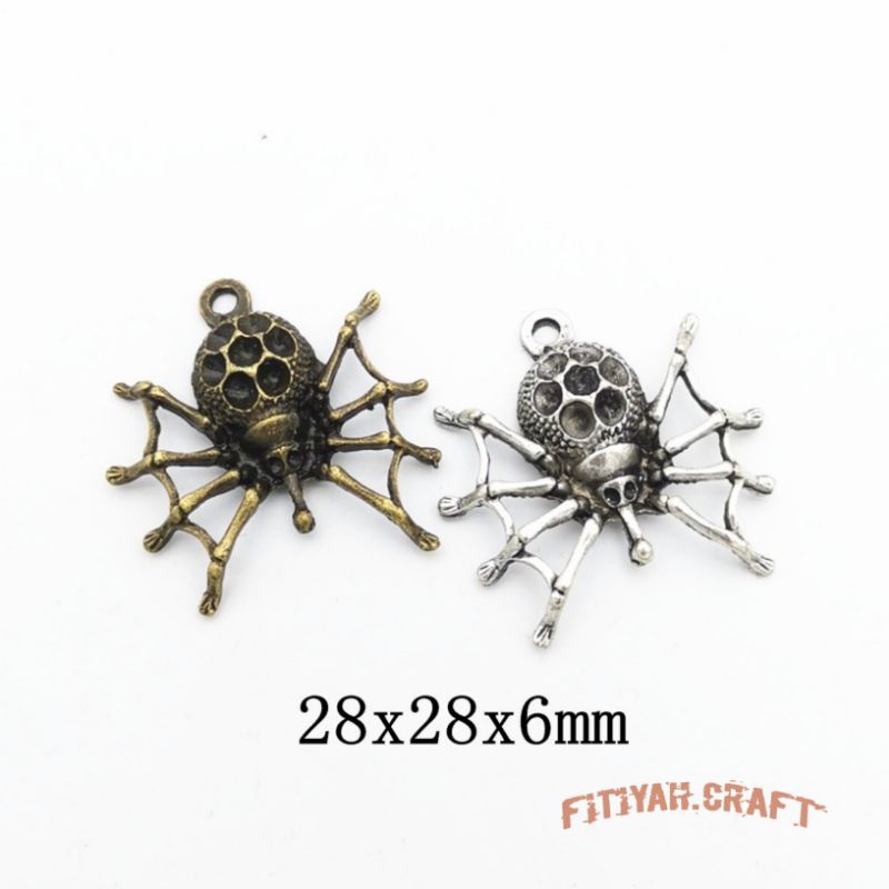 Jual DIY Retro Laba-laba Zinc Alloy Liontin Laba-laba Ornamen | Shopee ...
